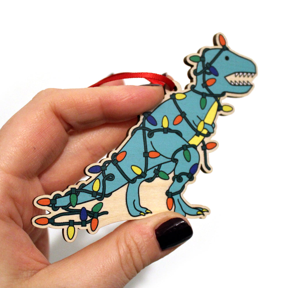 Tree-Rex Colour Dinosaur Christmas Decoration – Dinosaurs Doing Stuff