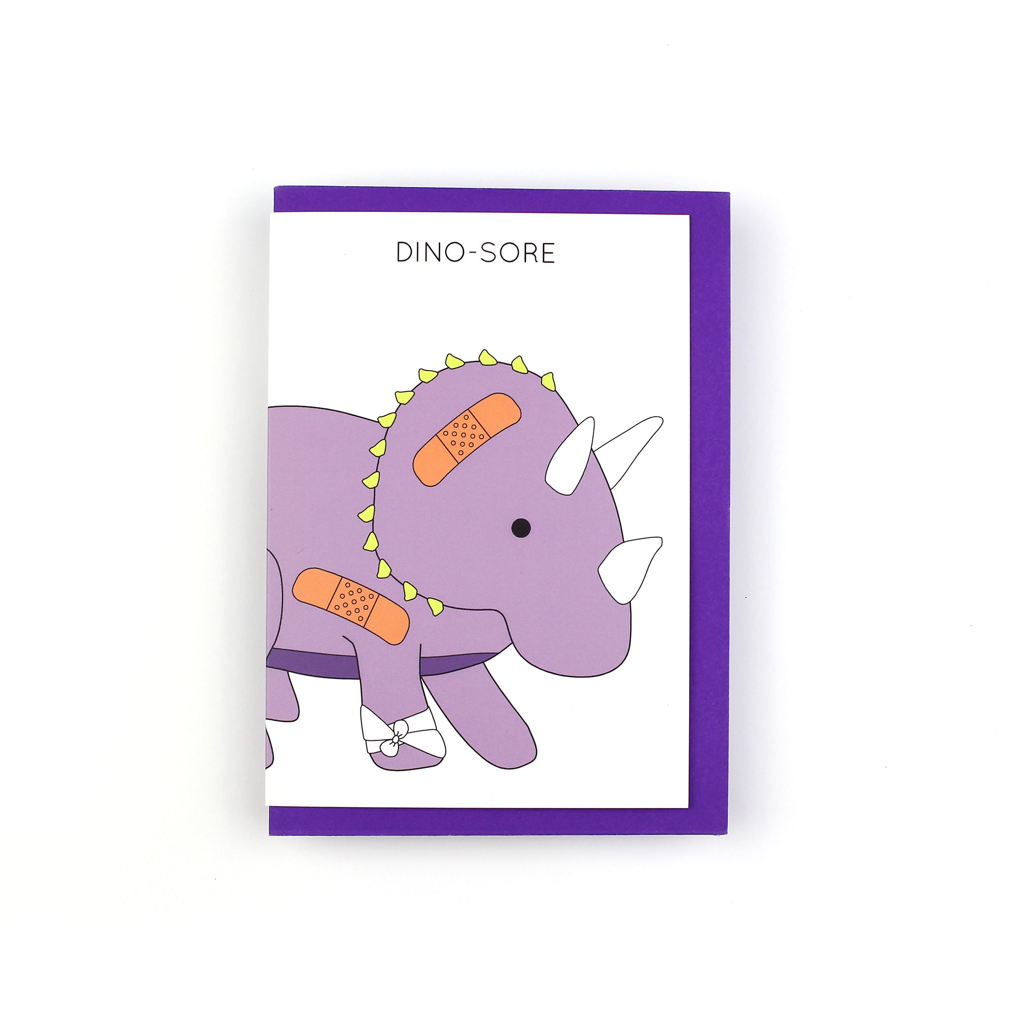 Dino-Sore Dinosaur Greeting Card – Dinosaurs Doing Stuff